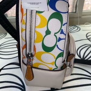 Coach | Bags | Nwt Coach Mini Court Backpack In Signature ...